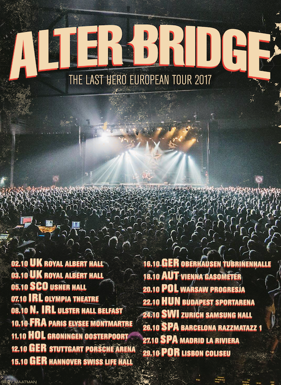 Alter Bridge im Herbst live in Wien