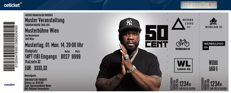 Jetzt Tickets für 50 Cent bei oeticket.com sichern!
