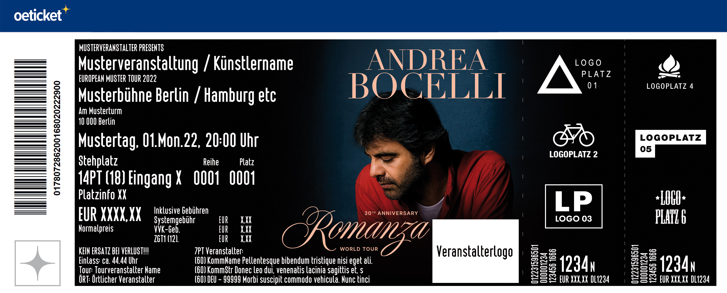 Tickets für Andrea Bocelli in WIEN