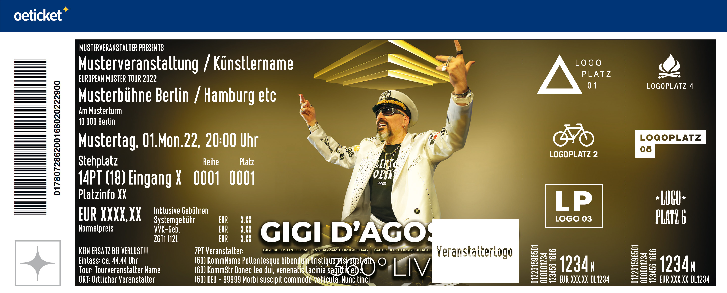 Jetzt Tickets für Gigi D'Agostino - 360 Grad LIVE - Graz bei oeticket ...