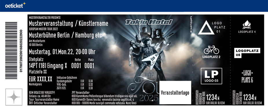 Tokio Hotel - Termine & Tickets - 2025
